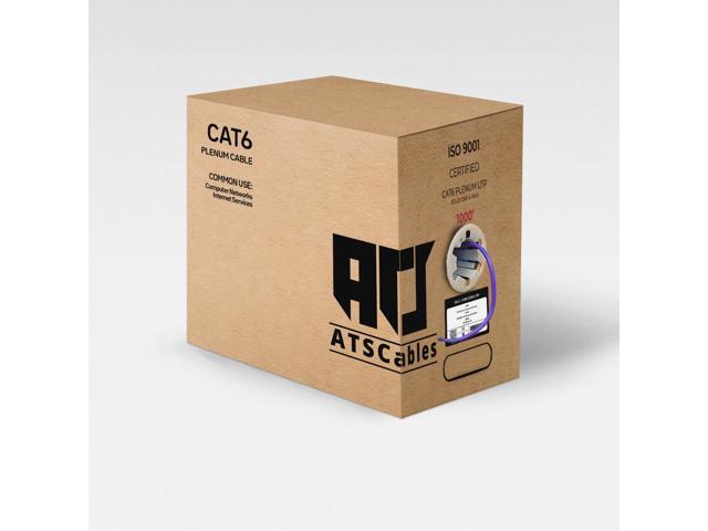 ATS Cat6 Plenum 1000ft 550 Mhz 23 Awg Ethernet Networking Bulk Cable ...
