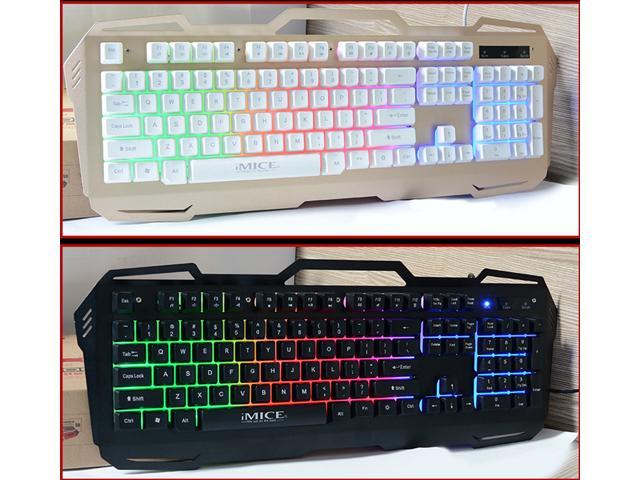 IMICE Gaming Keyboard Wired USB Gamer Keyboards 104 Keys Computer ...