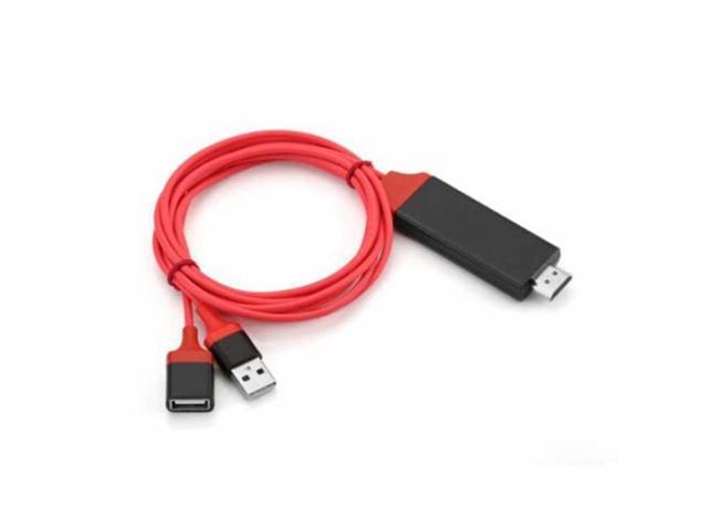 Dongle USB Male + USB Female to HDMI Male 1080P HDMI Cables Adapter ...