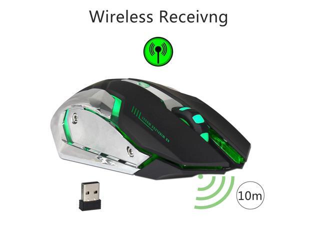 ZERODATE X70 2.4GHz Wireless Gaming Mouse Black White - Newegg.com