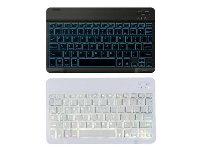 78 Keys 10 Inch RGB Colorful Backlit Bluetooth Keyboard For Mobile ...