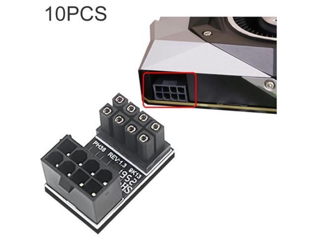 10 PCS ATX 8Pin Female to 8Pin Male 180 Degree Angled Adapter , Model ...