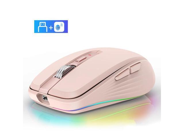 Fmouse M303 2400DPI Bluetooth&2.4G Dual Modes Rechargeable RGB Mouse ...