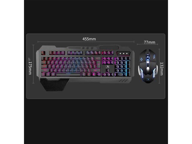 K680 RGB Rechargeable Gaming Wireless Keyboard and Mouse Set Black ...