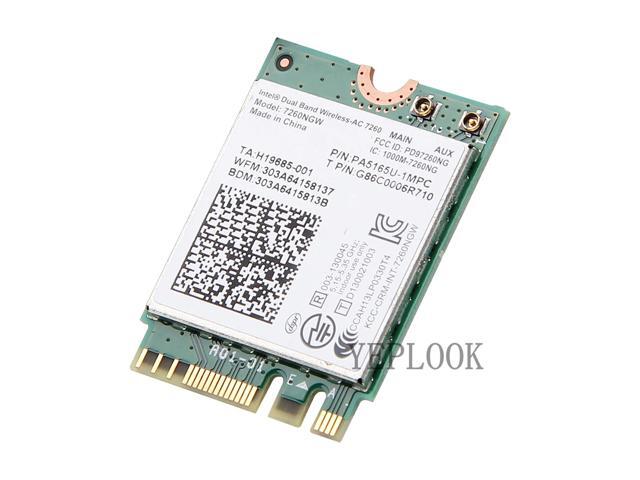 7260AC Wireless-AC 7260 7260NGW Dual band 2.4G/5G NGFF M.2 2x2 802.11ac ...