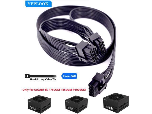 PCIe 8Pin to Dual 8Pin (6+2Pin) GPU Cable 60+20CM 18AWG For GIGABYTE ...
