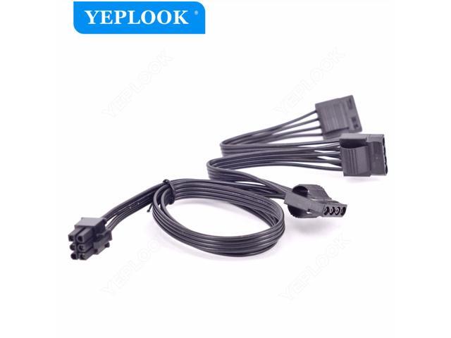 6Pin to 3x Molex 4Pin Fan Controller Power Supply Cable For GIGABYTE ...