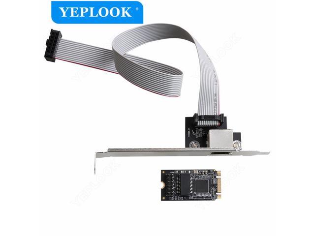 M.2 to PCIe Gigabit Network Card 1xRJ45 10/100/1000Mbps Fast Ethernet ...