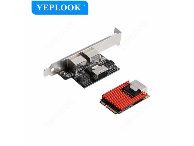 MINI PCIE 1G LAN Card Dual Port RJ45 Industrial Server 10/100/1000Mbps ...