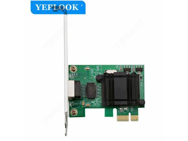 PCIe x1 10/100/1000Mbps 1 Gigabit RJ45 Network Card Server Controller ...