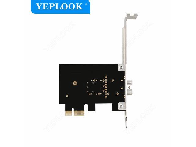 PCIe x1 SFP Port Fiber Lan Card 10/100Mbps Dual Chipset RT8106E ...