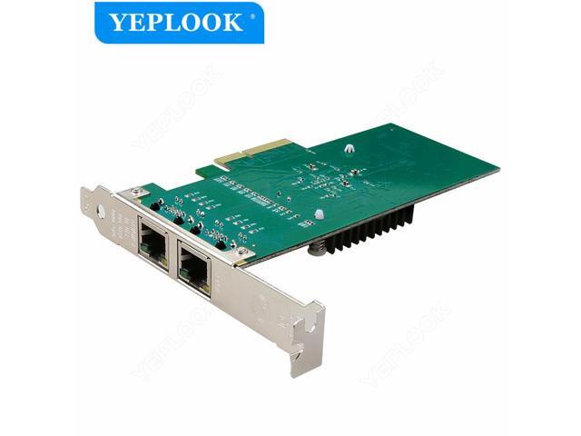 PCIe x4 Dual Port RJ45 10/100/1000Mbps 1G Gigabit Ethernet LAN Network ...