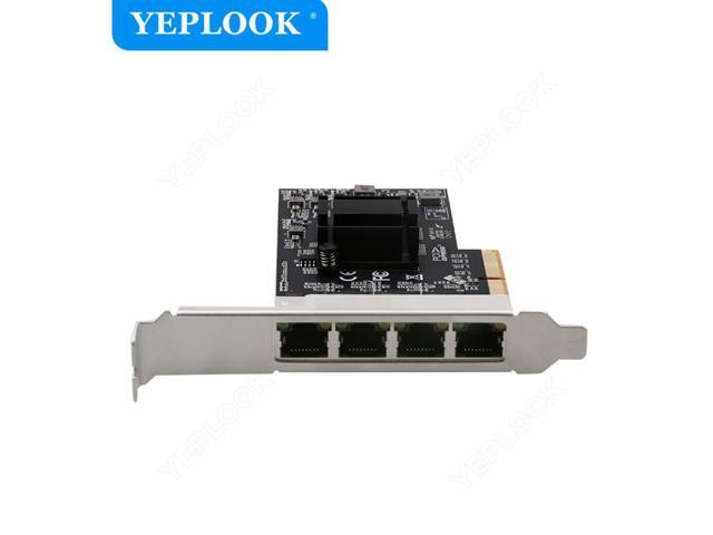 PCIe X4 4 Ports RJ45 10/100/1000Mbps/2.5G Network Card Gigabit Ethernet ...