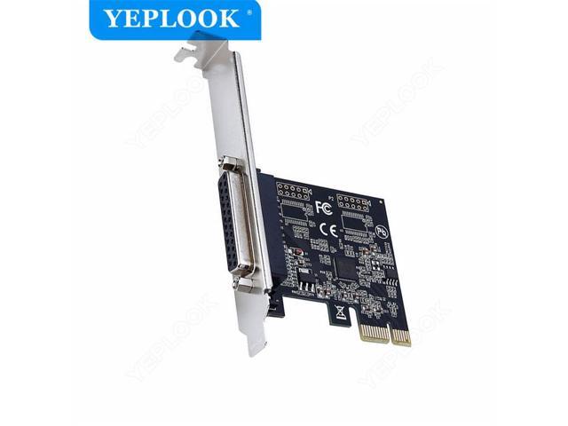 PCIe 1x DB25 Parallel Port LPT Printer PCI-E To Parallel Port Expansion Card Adapter Converter ...