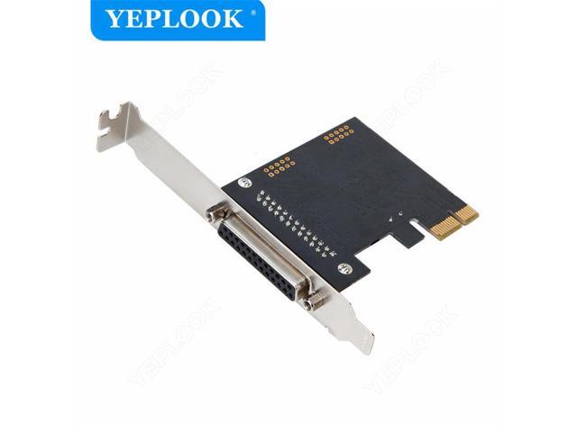 PCIe 1x DB25 Parallel Port LPT Printer PCI-E To Parallel Port Expansion Card Adapter Converter ...
