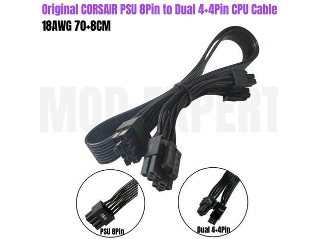 Original PSU 8Pin to 4+4Pin Dual CPU Power Cable for CORSAIR RM450 ...