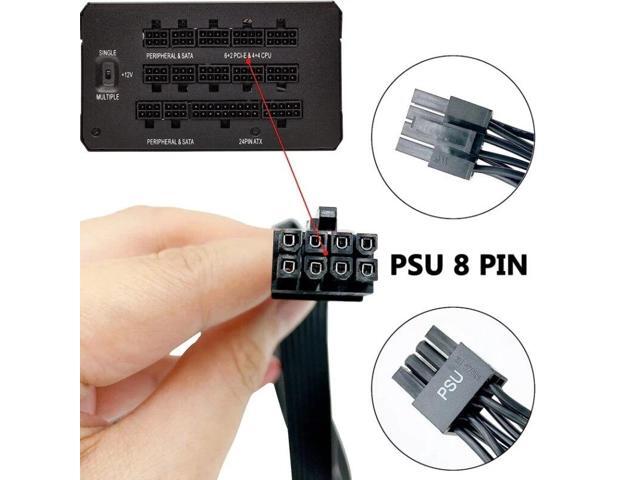 Original PSU 8Pin to 4+4Pin Dual CPU Power Cable for CORSAIR RM450 ...