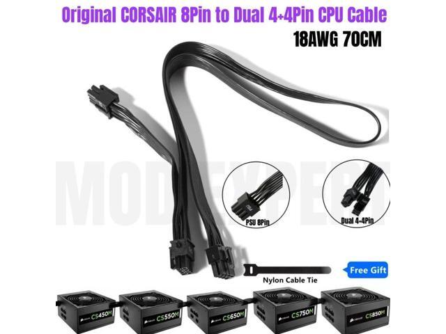 PSU 8Pin to Dual 8Pin 4+4Pin Original CPU Power Cable for CORSAIR ...