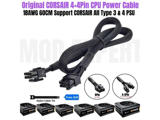 Original CPU Cable Braided Net PSU 8Pin to 4+4Pin P4 ATX 12V for ...
