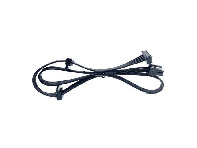 6Pin to 3 SATA Elbow HDD Hard Drive SSD Power Cable for CORSAIR CX430 ...