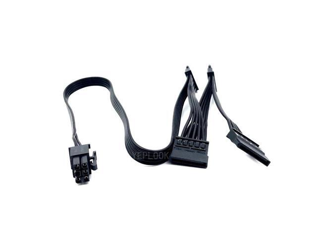 Original 6Pin to 4 SATA Straight HDD SSD Power Cable for CORSAIR RM450 ...