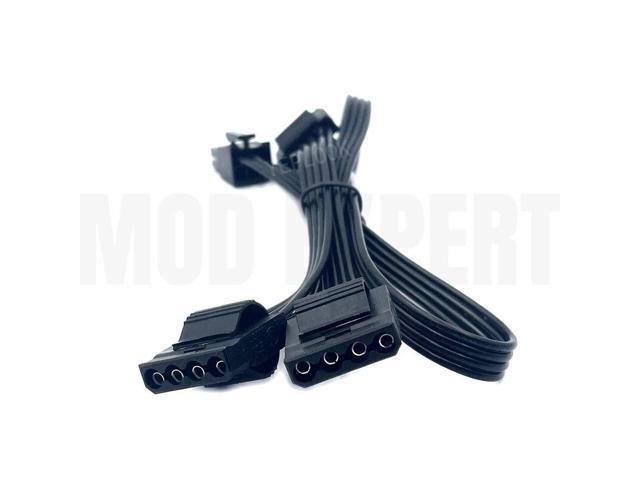 Original 6Pin to 3x Molex 4Pin PATA Perif HDD Floppy Drive Fan Power ...