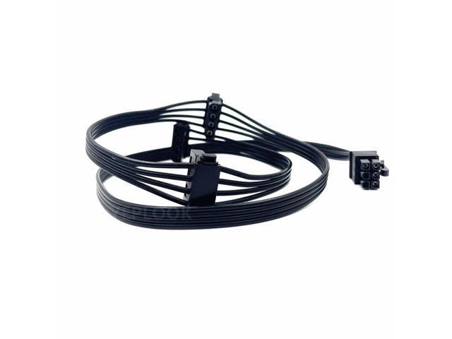6Pin to 3 Molex 4Pin IDE PATA Perif Cooler Fan Power Cable for CORSAIR ...