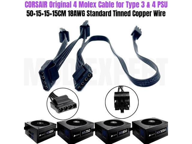 Original 6Pin to 4x Molex PATA IDE 4Pin Fan Optical Floppy Power Cable ...