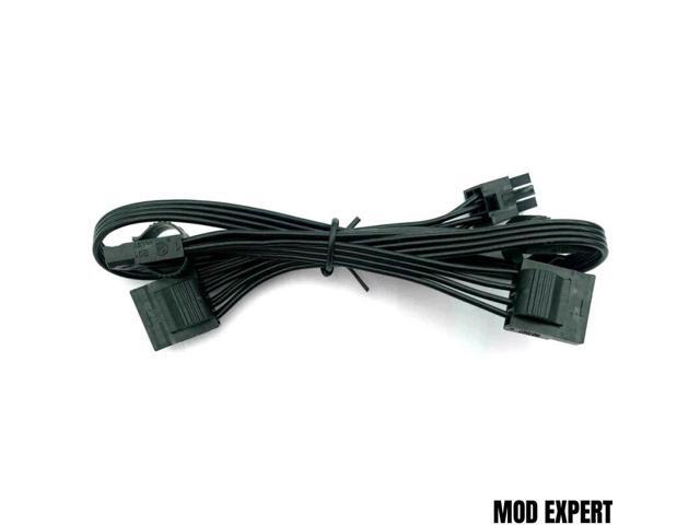 Original New 6Pin to 4 Molex IDE 4Pin PATA Perif Fan Cable for CORSAIR ...