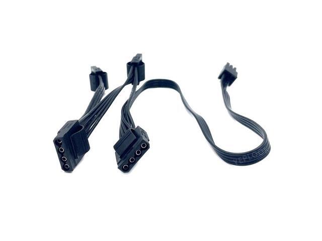 Original New 6Pin to 4 Molex IDE 4Pin PATA Perif Fan Cable for CORSAIR ...