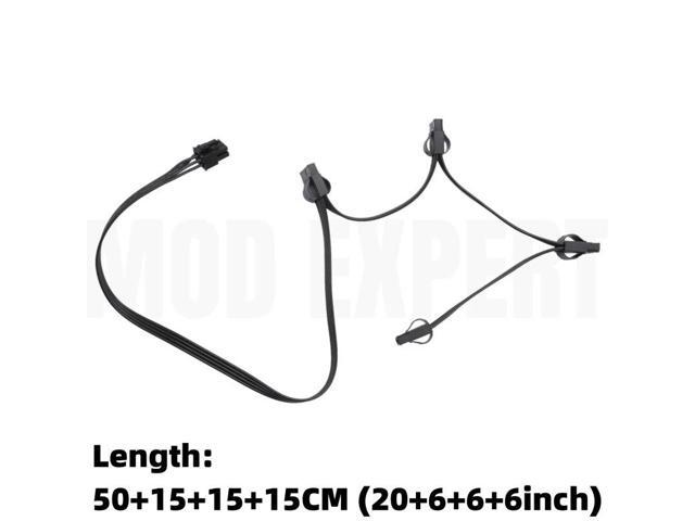 Original New 6Pin to 4 Molex IDE 4Pin PATA Perif Fan Cable for CORSAIR ...