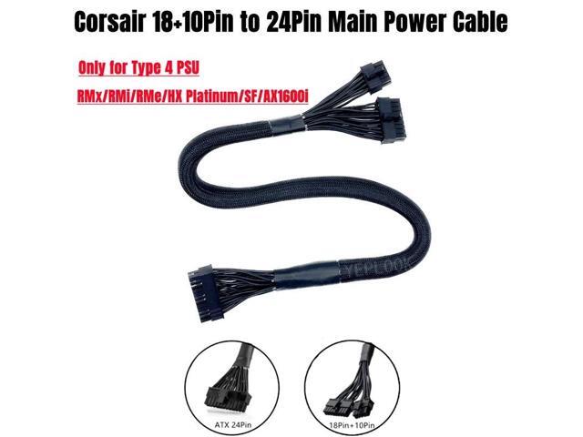 Original NEW 18+10Pin to 24Pin ATX Modular Power Cable for CORSAIR ...
