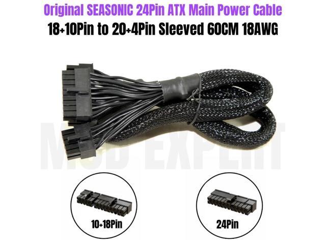 Original SEASONIC CORE GX-650 GX-550 GX-500 18+10Pin to 20+4Pin 24Pin ...