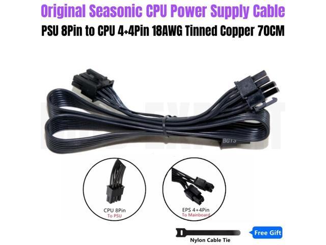 Original Seasonic PSU 8Pin to 4+4Pin EPS 12V CPU Power Cable for PRIME ...