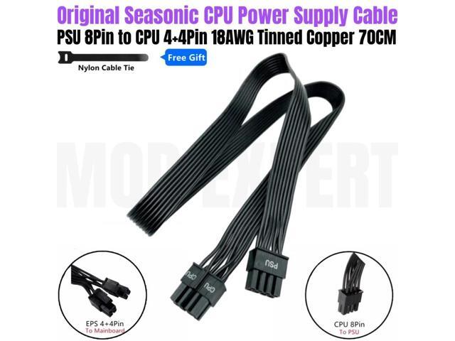 Original Seasonic FOCUS PLUS GOLD Modular Fonte PSU 8Pin to 4+4Pin CPU ...