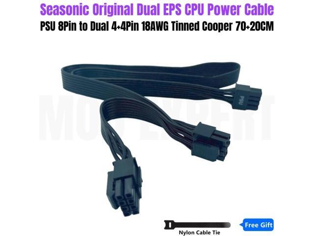 Original Seasonic Dual CPU Power Cable 2x 8Pin EPS 4+4 Pin for PRIME ...