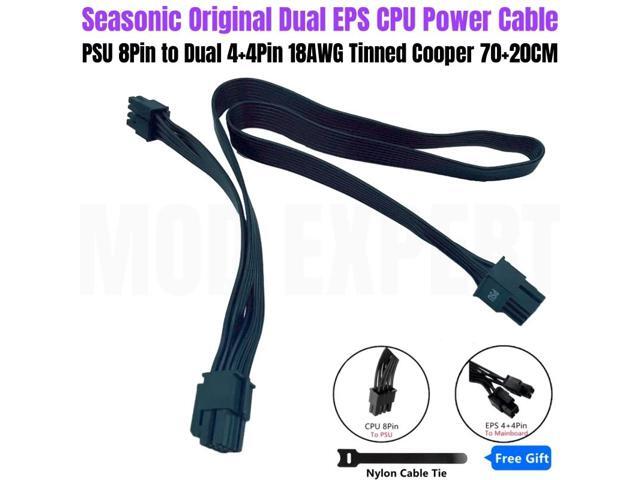 Original Seasonic PSU 8Pin to Two 4+4Pin EPS CPU Power Cable for PRIME ...