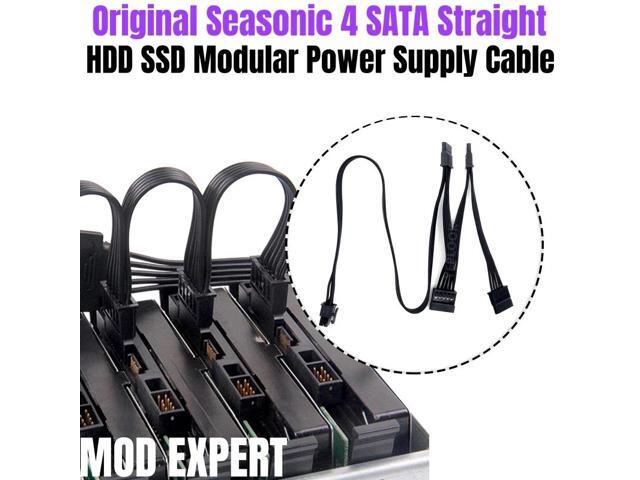 Original Seasonic 4 SATA Straight HDD SSD Power Cable for Seasonic ...