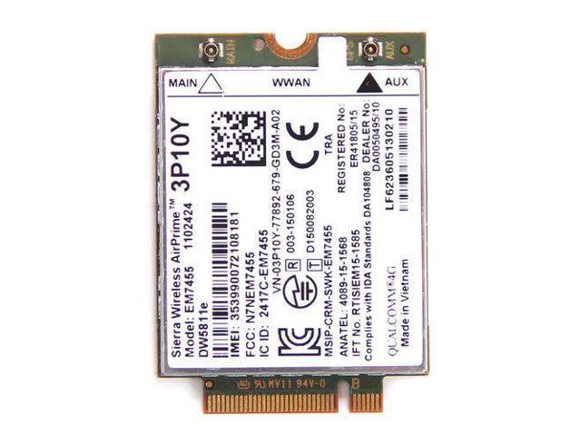 Dell DW5811E 3P10Y Sierra Wireless Airprime EM7455 Qualcomm 4G Lte WWAN ...