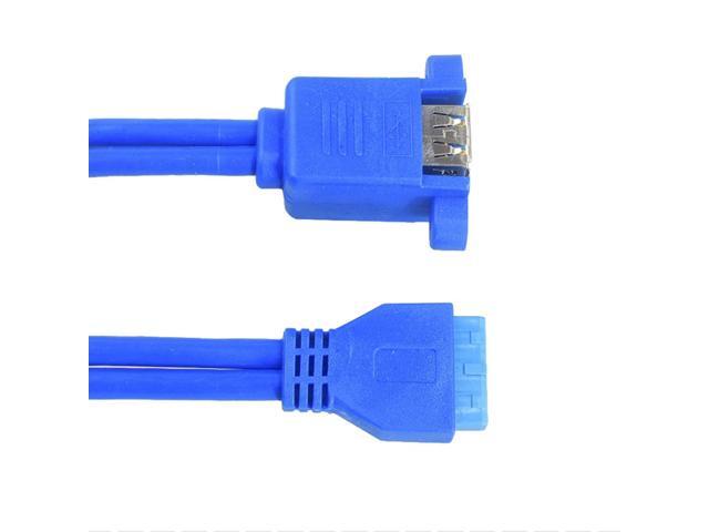 19 / 20 Pin female USB header to Dual USB 3.0 Tyep A Female Cable ...