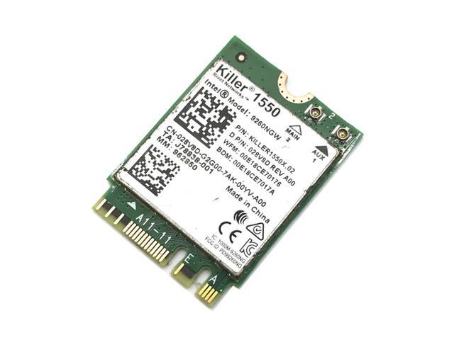 For Killer 1550 Intel 9260 9260NGW NGFF 1730Mbps WiFi + Bluetooth 5.0 ...