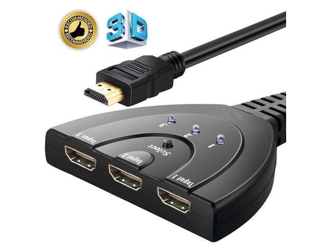 1080P 4K HDMI Port Male to 3 Female 1 In 3 Out Splitter Cable Adapter ...