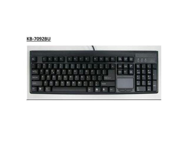 Solidtek Ack 540alu Portable Mini Keyboard Aluminum Ps 2 W Touch Pad