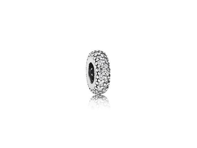 PANDORA Pandora gorgeous shiny pink cubic zirconia 925 silver string ...