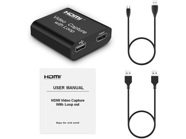 DIGITNOW Video Capture Card 4K HDMI Video Capture Device with Loop Out ...