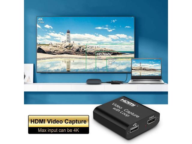 DIGITNOW Video Capture Card 4K HDMI Video Capture Device with Loop Out ...