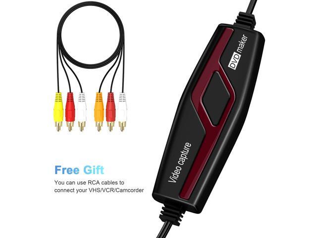 DIGITNOW Video Capture Converter, Capture Analog Video to Digital for ...