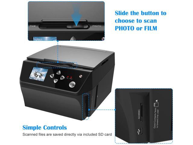 22MP Film &Slide Photo Multi-Function Scanner, Converts 135Film/35mm ...