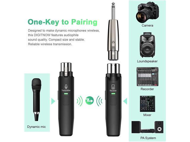 Rybozen Microphone Wireless System, 2.4GHz Wireless Mic Adapter ...