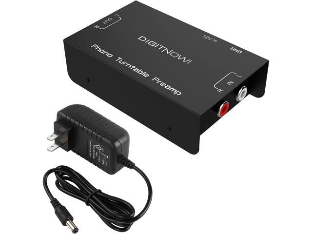 Phono Turntable Preamp, Phonograph Preamplifier with RCA Input, RCA/TRS ...